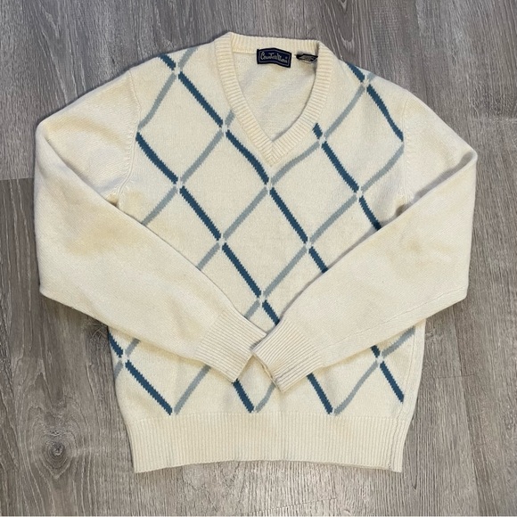 countess mara | Sweaters | Countess Mara Vintage Argyle Lambswool ...